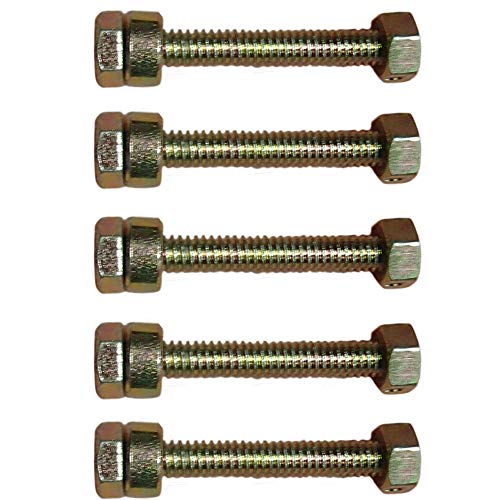 RAParts Five New Shear Pins Nuts and Spacers 703057 Fits Craftsman Dual Stage Snow Blowers Auger Housing Fits Dynamark 301172