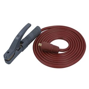 amico eh15500, 15-feet/2-gauge pure copper electrode holder assembly, 35-70mm connector dines, rated current is 500-amps.