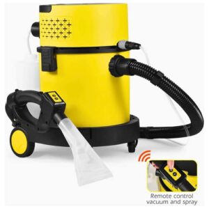 SANITMAX SM20 Wet Dry Shampoo Vacuum Cleaner, HEPA Filter, 5.28 Gallon Shop Vac, Yellow