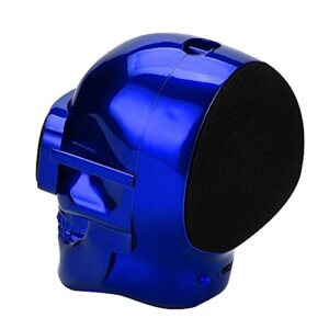 The Cartel Protable Wireless Bluetooth Stereo Speaker Plating Skull With HD Sound and Bass Provides impressive true HD sound,one color