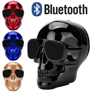 The Cartel Protable Wireless Bluetooth Stereo Speaker Plating Skull With HD Sound and Bass Provides impressive true HD sound,one color