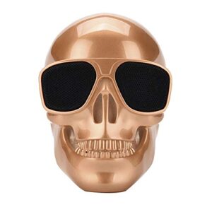 The Cartel Protable Wireless Bluetooth Stereo Speaker Plating Skull With HD Sound and Bass Provides impressive true HD sound,one color