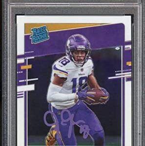 2020 Donruss Optic Rated Rookie Justin Jefferson PSA/DNA Auto GEM MINT 10 - Football Slabbed Autographed Rookie Cards