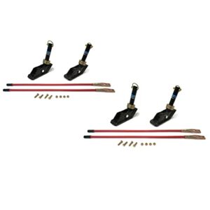 the rop shop | heavy duty (4) square plow shoes & (2) blade guides for western midweight