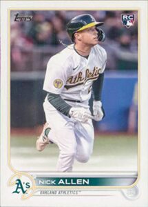 2022 topps update #us117 nick allen rc rookie oakland athletics mlb baseball trading card