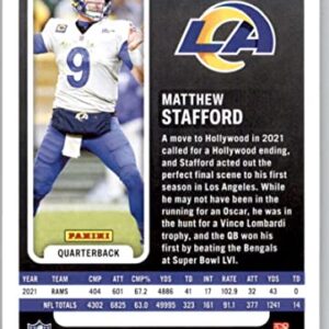 2022 Panini Absolute #34 Matthew Stafford NM-MT Los Angeles Rams Football Trading Card NFL