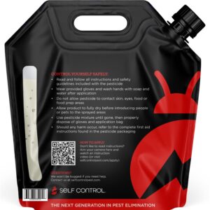 Self Control, Professional Grade Do-It-Yourself Pest Control Kit, 3-Month Supply of Bug Spray Concentrate with Guaranteed Results, Eliminates Ants, Roaches, Fleas, Mosquitos, and Flies (.27 Ounce)