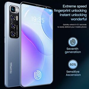 Zopsc M10 Pro 5.5 inch Smartphone for Android 11.0 Support 2.4G 5G WiFi 2GB 16GB 5M 8M 4800mAh MT6580 8 Core CPU 1920 * 1080 100 240V Blue Grey