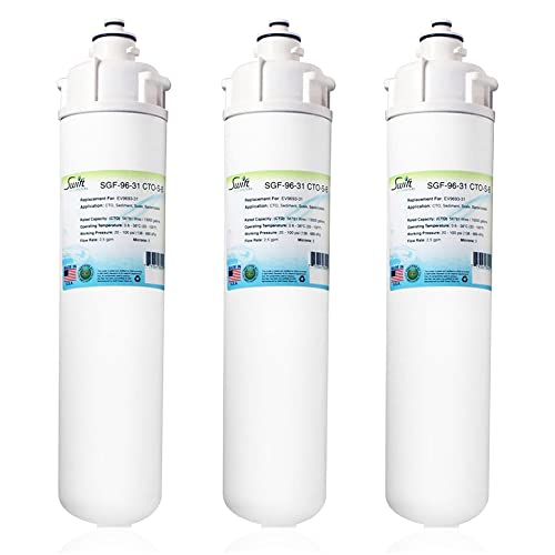 Swift Green Filters SGF-96-31 CTO-S-B Compatible Commercial Water Filter for EV9693-31 (1 Pack), Made in USA