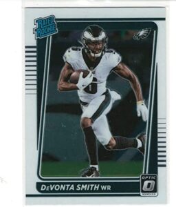 2021 panini donruss optic devonta smith rated rookie card