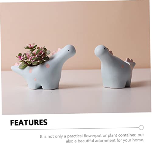 CIYODO Indoor Planters Design Bonsai Decoration Shape Vase Succulent Planter Holder Adorable Plant Shaped Decorative Office Home Lawn Garden Cartoon Mini Container Desktop Ceramic Outdoor Planters