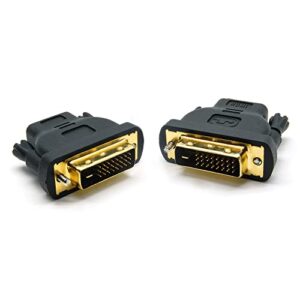 Cable Central LLC (100 Pack DVI-D Dual Link-M (24+1) to HDMI-F Adapter