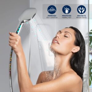 KOSNEW Filtered Shower Head Bundle with Two Extra Replacement Shower Filters