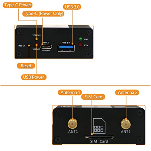 NGFF M.2 Key B to USB 3.0 Adapter Portable Network Adapter with SIM Slot Support SIM MicroSIM Nano SIM Card for WWAN LTE 4G 5G Modules