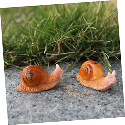 ARTIBETTER 40 Pcs Micro Landscape Snail Elephant Gifts Anniversary Snail Garden Statue Elephants Snail Terrarium Mini Flower Pots Mini Snail Ornaments Small Snail Miniature Micro Scene Resin