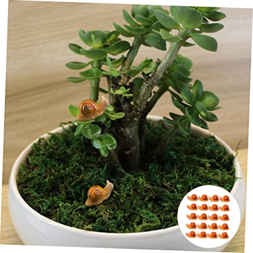 ARTIBETTER 40 Pcs Micro Landscape Snail Elephant Gifts Anniversary Snail Garden Statue Elephants Snail Terrarium Mini Flower Pots Mini Snail Ornaments Small Snail Miniature Micro Scene Resin