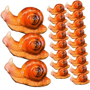 ARTIBETTER 40 Pcs Micro Landscape Snail Elephant Gifts Anniversary Snail Garden Statue Elephants Snail Terrarium Mini Flower Pots Mini Snail Ornaments Small Snail Miniature Micro Scene Resin