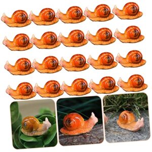 ARTIBETTER 40 Pcs Micro Landscape Snail Elephant Gifts Anniversary Snail Garden Statue Elephants Snail Terrarium Mini Flower Pots Mini Snail Ornaments Small Snail Miniature Micro Scene Resin