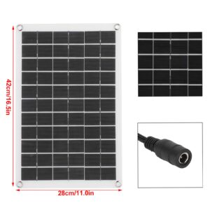 Cell Panel, Solar Panel Kit Solar Battery Charger Portable 100W 12/24V Portable Solar Panel for Car Trailers Yacht for Boat Marine Motorcycles Truck