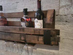 whiskey stave shelf