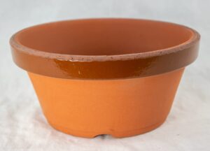 japanese tokoname bonsai training pot, cactus & succulent planter with mesh - 7.25"x 7.25"x 3.25"