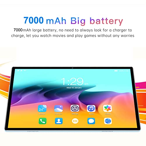 Pomya Tablet, 10 Inch IPS Screen 5G WiFi Tablet for Android 11, 8G RAM 128G ROM 8 Core CPU 7000mAh PC Tablet, 4G Network Calling HD Tablet for Daily Life