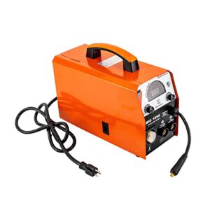 digital mig welder - 165a 110/220v dual voltage, gas/gasless mig welding machine, automatic feed wire mig/lift tig/arc 3 in 1 multiprocess welder machine,support gas welding