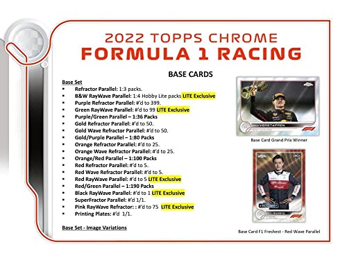 2022 Topps Chrome F1 Formula 1 Hobby Lite Box