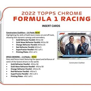 2022 Topps Chrome F1 Formula 1 Hobby Lite Box