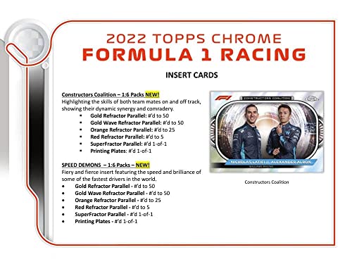 2022 Topps Chrome F1 Formula 1 Hobby Lite Box