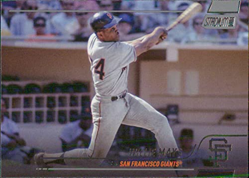 2022 TOPPS STADIUM CLUB #175 WILLIE MAYS SAN FRANCISCO GIANTS BASEBALL OFFICIAL TRADING CARD OF THE MLB