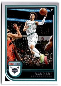 2022-23 panini hoops #90 lamelo ball charlotte hornets basketball trading card