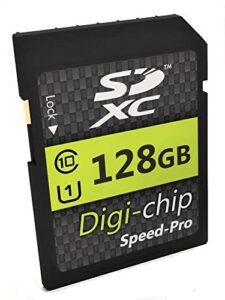 digi chip 128gb sdxc class 10 memory card for kodak pixpro fz55, fz45, az901, az652, az405, az255 digital cameras