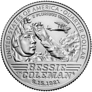 2023 p bankroll of 40 - bessie coleman, american women quarter series quarter seller uncirculated