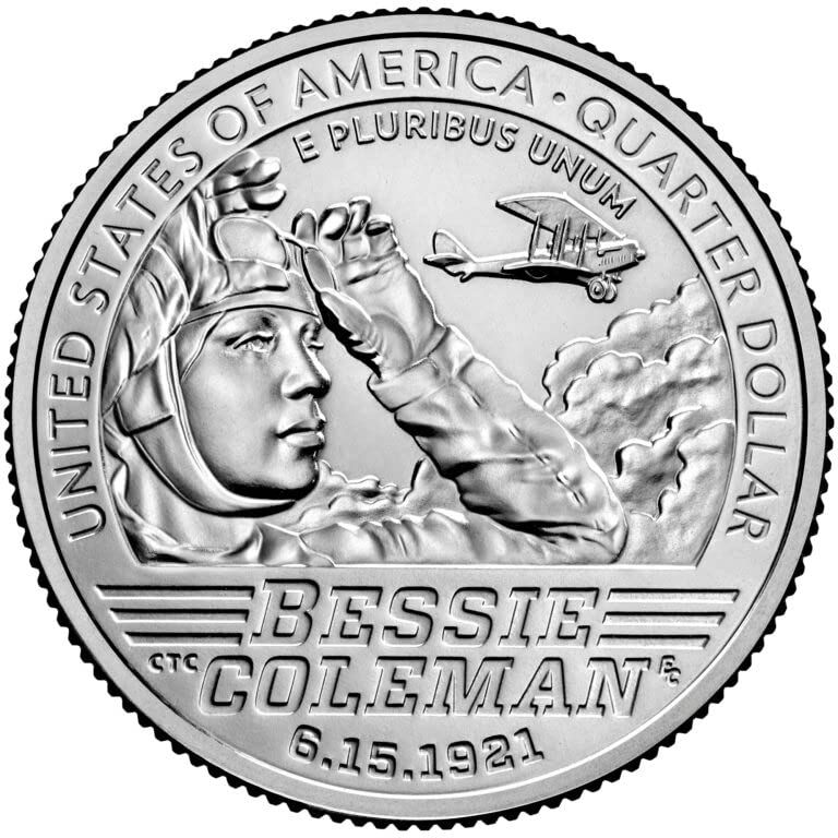 2023 P Bankroll of 40 - Bessie Coleman, American Women Quarter Series Quarter Seller Uncirculated