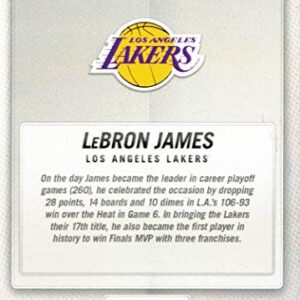 2019-20 Panini Instant #270 LeBron James Lakers Basketball Card - Wins 4th NBA Championship