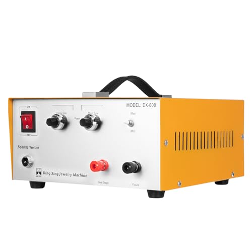 Gdrasuya10 600W Spot Welder Spot Welding Machine 110V 1-80A Jewelry Welding Machine for Gold, Silver and Platinum, with Foot Pedal Control