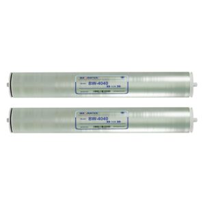 max water brackish water ro membrane element-bw-4040 2400 gpd, commercial reverse osmosis size 4" x 40" good for industrial, municipal, waste water re-use, car wash, whole house etc. (pack of 2)