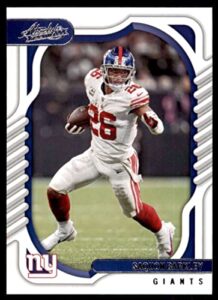 football trading card nfl 2022 panini absolute #48 saquon barkley nm near mint ny giants