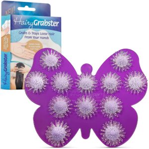 as seen on shark tank hair shower drain hair catcher, hair stopper bathtub drain protector, & catcher drain cover alternative, must-haves hairygrabster, 1 pack, purple