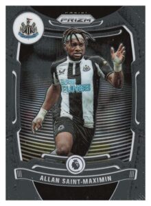 2021-22 panini prizm premier league #40 allan saint-maximin newcastle united soccer official trading card of the pro