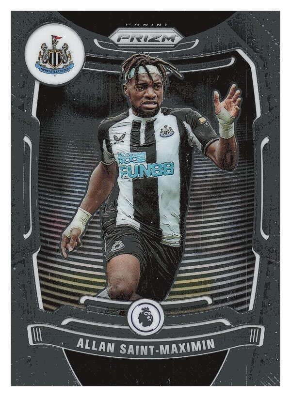 2021-22 PANINI PRIZM PREMIER LEAGUE #40 ALLAN SAINT-MAXIMIN NEWCASTLE UNITED SOCCER OFFICIAL TRADING CARD OF THE PRO