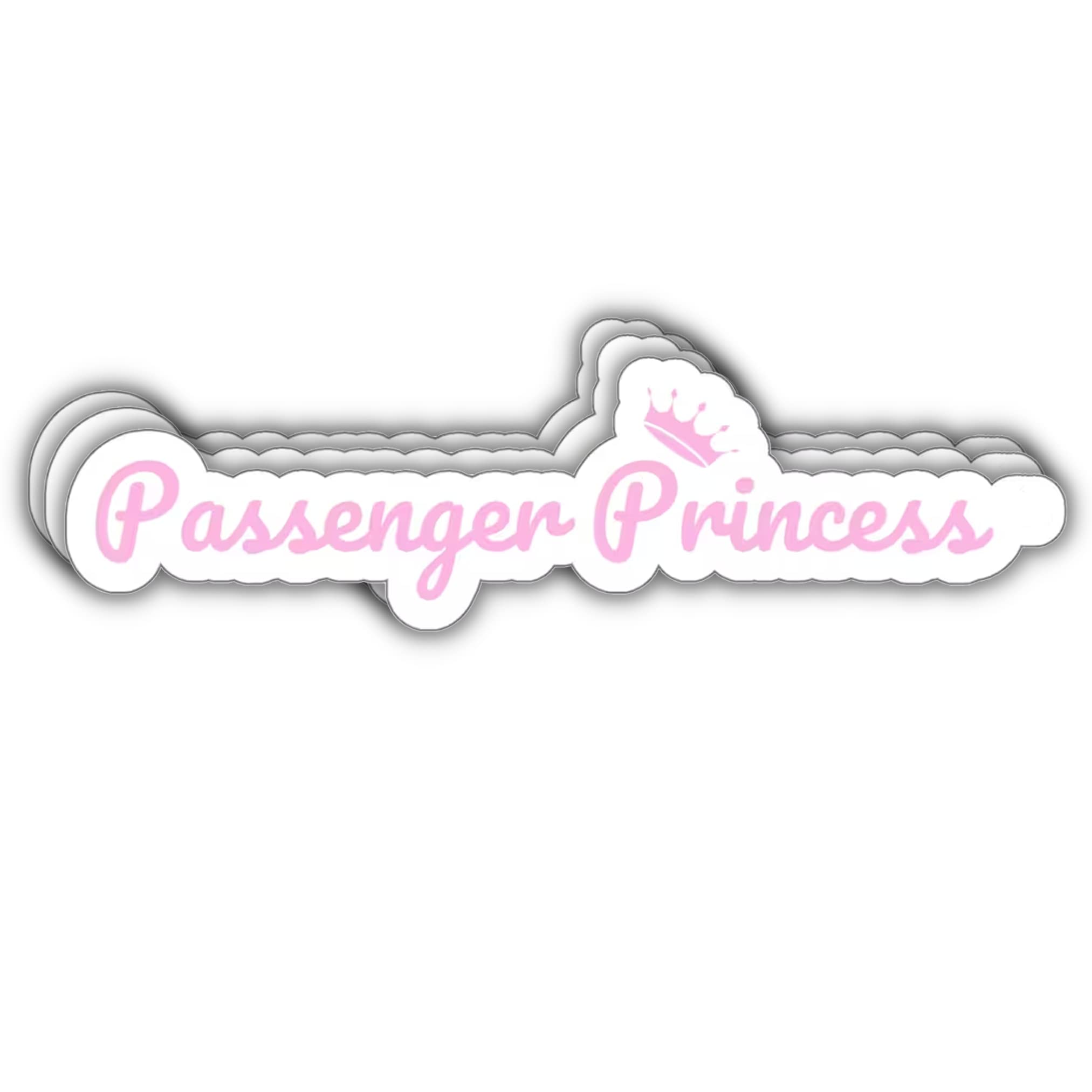 Akira Passenger Princess Sticker, Waterproof Car Decals Vinyl, Funny Car Stickers for Car Window Rear View Mirror Phone Water Bottle, Passenger Princess Car Accessories Gifts for Girlfriend