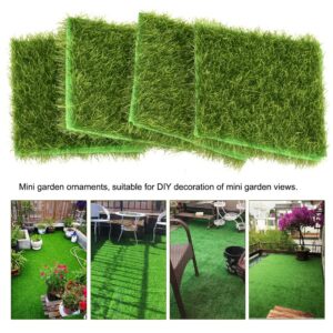 GLOGLOW Micro Landscape Ornaments, Bonsai Craft Decor, Simulated Grass Turf for Micro Landscape