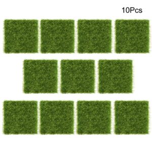 GLOGLOW Micro Landscape Ornaments, Bonsai Craft Decor, Simulated Grass Turf for Micro Landscape