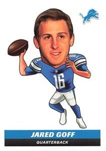 2021 panini stickers #377 jared goff cartoon detroit lions nfl football mini sticker trading card