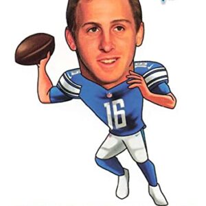 2021 Panini Stickers #377 Jared Goff CARTOON Detroit Lions NFL Football Mini Sticker Trading Card