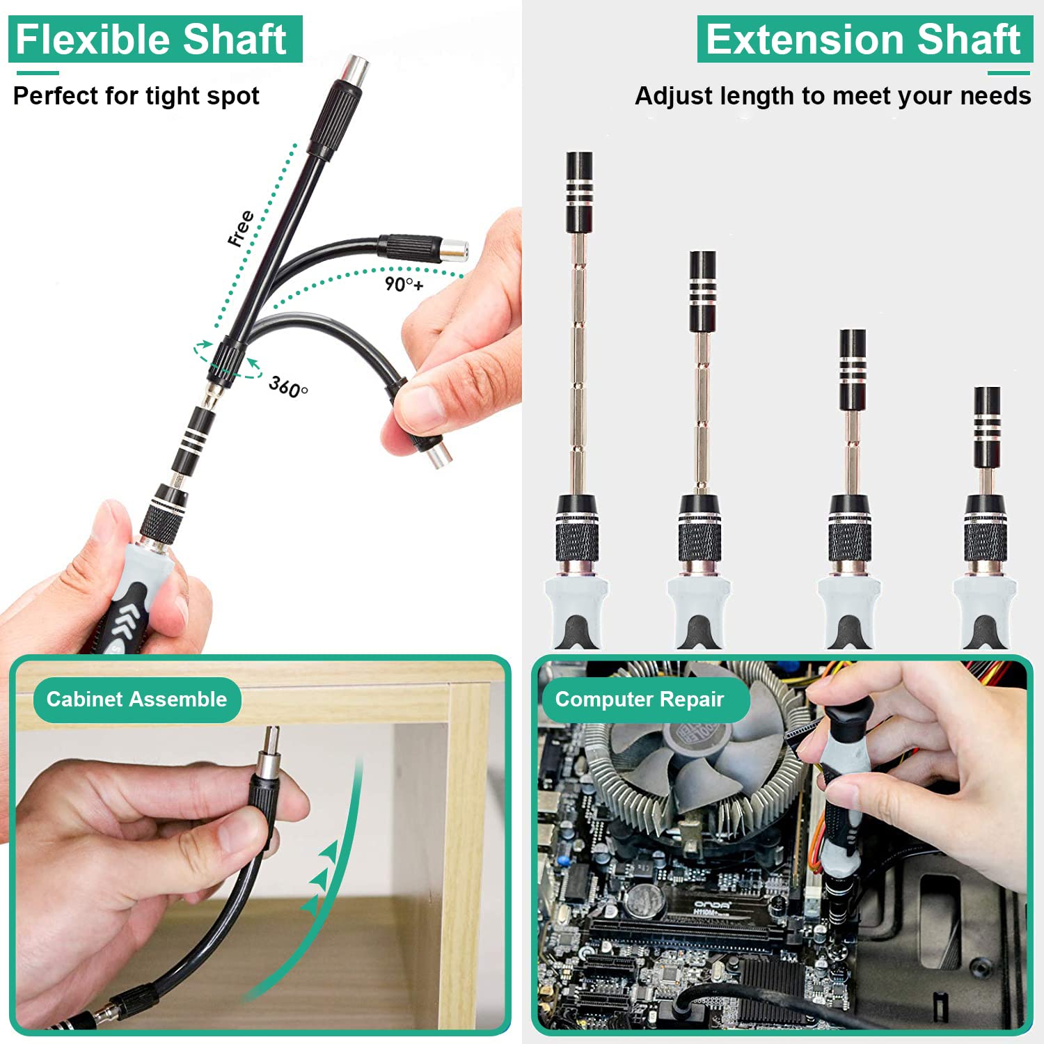 [2023 Upgraded] AXTH 115 in 1 [Military-Grade] Precision Screwdriver Set Professional Magnetic Mini Repair Tool Kit for Phone, Computer, Watch, Laptop, Xbox, Macbook, Eyeglass, Electronic