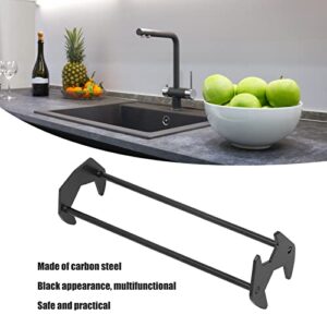 Tuore Bathroom Sink Spanner, Safe Black Sink Wrench Sturdy Carbon Steel for Hotel (L)