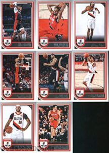 2022-23 panini nba hoops veteran portland trail blazers team set of 8 cards: jerami grant(#60), damian lillard(#208), josh hart(#209), anfernee simons(#210), gary payton ii(#211), drew eubanks(#212), keon johnson(#213), greg brown iii(#214) - gotbaseballc